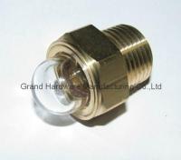 China Brass Oil Sight Glass 1 Inch NPT BSP Metric Thread Tempered Glass Level Gauge 5-10 Bar for sale