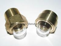 China Brass Oil Sight Glass 1 Inch NPT BSP Metric Thread Tempered Glass Level Gauge 5-10 Bar for sale