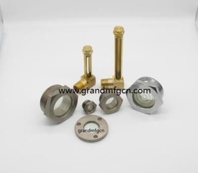China Brass Tubular Oil Level Sight Glass with Quartz Glass Tube Male G 3/8 Thread for sale