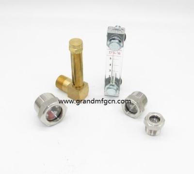 China Stainless Steel 304 Bullseye Oil Sight Glass 1 1/2 Male NPT High Pressure 1 Inch for sale