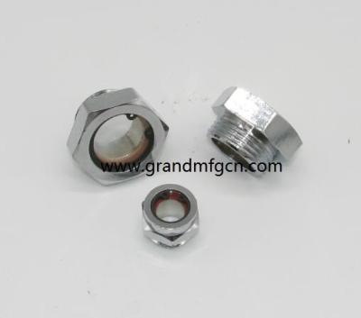 China Carbon Steel Nickel Plated Male NPT Thread Sight Glass 1 to 2 Inch for Oil Level for sale