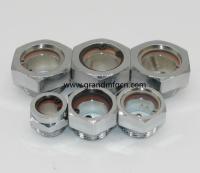 China Carbon Steel Nickel Plated Male NPT Thread Sight Glass 1 to 2 Inch for Oil Level for sale