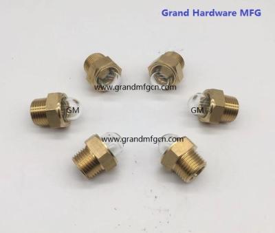 China 1/2 Inch Male NPT BSP Dome Oil Level Sight Glass Natural Glass for Truck Radiators for sale