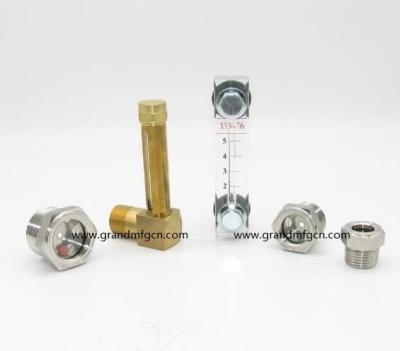 China NPT 1 2 Inch Stainless Steel Oil Level Sight Glass with SS304 Reflector Plastic Ball for sale