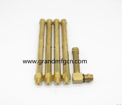 China Brass Oil Level Gauge with Quartz Glass Tube Male NPT BSP G Thread 1/4 1/2 3/4 Inch for sale