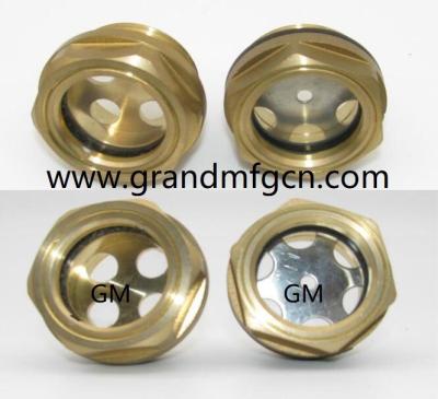China Brass Oil Level Sight Glass M30x1.5 M42x2 M48x1.5 with SS304 Reflector 5-10 Bar for sale