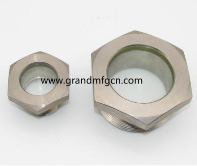 China M28x1.5 M36x1.5 Fused Steel Sight Glass for Refrigeration Equipment Oil Sight Window for sale