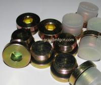 China Magnetic Oil Drain Plug M27 NPT 3/4 Inch Nickel Plated Steel NdFeB Magnet for Auto Gearbox for sale