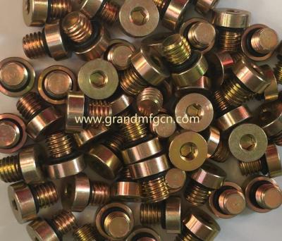 China Custom Hydraulic Steel Plugs BSP Metric NPT High Pressure Oil Drain Plugs for sale