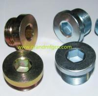 China BSP 1/4 to 1 1/4 Inch Zinc Plated Steel Oil Drain Plugs High Pressure Hydraulic for sale