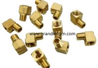 China Custom Brass Forged Elbow Connector Fittings NPT BSP Metric Thread 1/2 Inch for sale