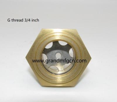 China Brass Oil Level Sight Glass NPT 1 1/4 1 1/2 2 Inch with Reflector Industrial for sale