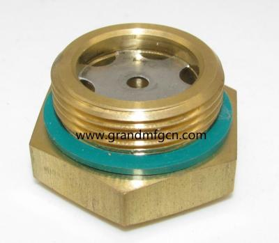 China Brass Oil Level Sight Glass BSP Thread 1 1/2 1 1/4 1 Inch with Reflector for sale