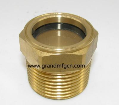 China Brass Oil Level Sight Glass UNF Thread 3/4 1/2 1 2 Inch No Reflector for sale