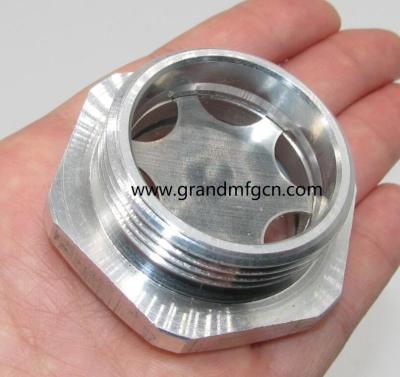 China Aluminum Oil Level Indicator Sight Glass M36X1.5 to M33X1.5 Reducer Custom for sale