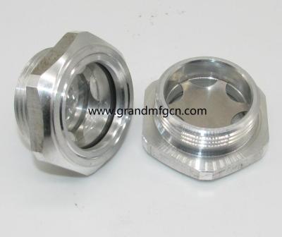 China Aluminum Oil Level Indicator Sight Glass M30x1.5 M33x1.5 Reducer Custom for sale