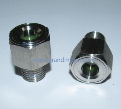 China SS304 Stainless Steel Oil Sight Glass 100 Bar NPT 1/4 for Steamers OEM ODM for sale