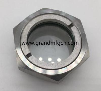 China NPT 2 Inch High Pressure Stainless Steel Oil Sight Glass SS304 80 Bar for sale