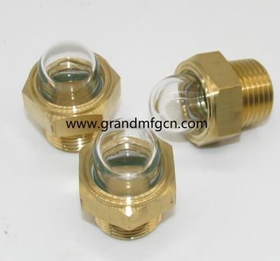 China M27 Metric Thread Domed Oil Level Sight Glass with Natural Glass OEM ODM for sale