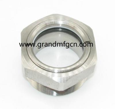 China NPT 2 Inch High Pressure Stainless Steel Oil Sight Glass SS304 80 Bar OEM ODM for sale