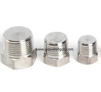 China hydraulic SUS304 plug custom hexagon plugs SS304 stainless steel octagonal plugs square plug for sale