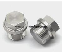 China hydraulic SUS304 plug custom hexagon plugs SS304 stainless steel octagonal plugs square plug for sale