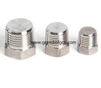 China hydraulic SUS304 plug custom hexagon plugs stainless steel casting octagonal plugs square plug for sale