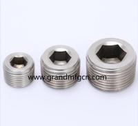 China hydraulic SUS304 plug custom hexagon plugs stainless steel casting octagonal plugs square plug for sale