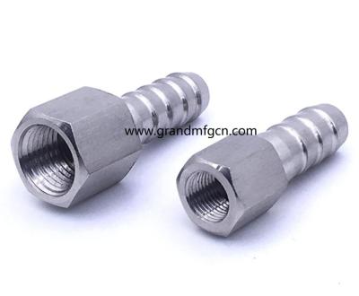 China Stainless Steel Precision CNC Turned Parts Female Male Thread OEM ODM Natural Finish for sale