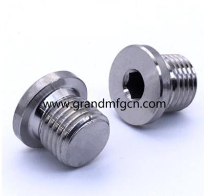 China SS304 Countersunk Hexagon Plug M16 M18 M20 M22 M27 M30 M33 M36 M42 M60 Male Thread for sale