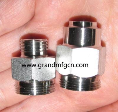 China Stainless Steel Precision Machined Turned Parts Male Thread OEM ODM Natural Finish for sale