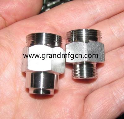 China Stainless Steel 304 Male Thread Precision Machined Turned Parts Natural Finish OEM for sale