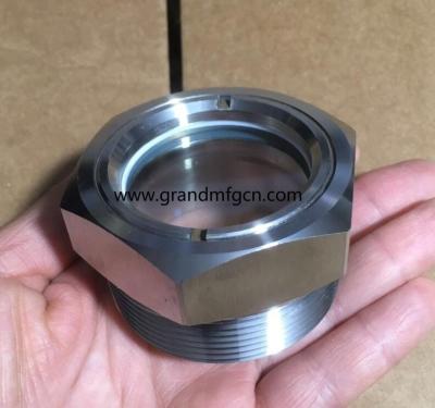 China Stainless Steel SS316 SS304 Oil Level Sight Glass 1/8 1/2 3/4 1 Inch NPT Thread for sale