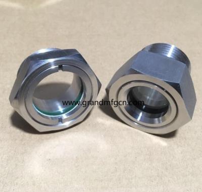 China High Pressure M33x1.5 Stainless Steel 304 Sight Glass View Plug for BHO PHO Extractor for sale