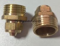 China Brass Oil Cooler Pipe Fitting Connectors Standardized Threads CNC Machined +/-0.01mm Tolerance for sale