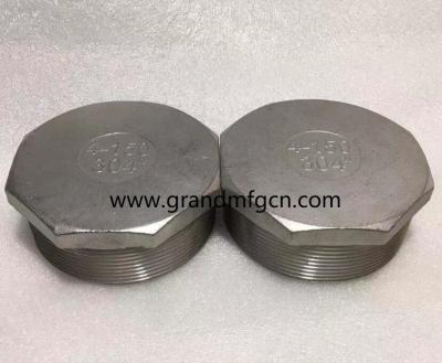 China Stainless Steel Octagon Plug Male Thread Precision Machined Parts Natural Finish OEM for sale