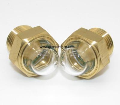 China M26x1.5 M27x1.5 Male Metric Thread Domed Oil Level Sight Window Sight Gauge with Glass for sale