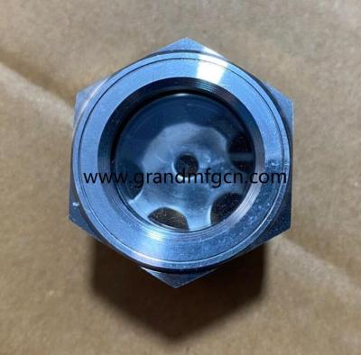 China Stainless Steel SS304 Metric Thread M27x1.5 Observation Oil Level Sight Glass Rust Resistant for sale