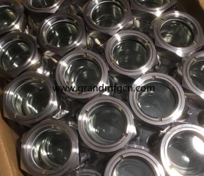 China BSP Thread 1 Inch 2 Inch Glass Lined Reactor SS304 Sight Glass Oil Level Gauge for sale