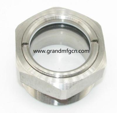 China SS316 NPT 2 Inch Reactor Sight Glass Oil Level Gauge Pipe Fitting for sale