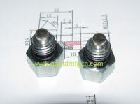 China M12x1.5 Metric Magnetic Oil Drain Plug Steel Aluminum Zinc Plated for Auto Parts for sale