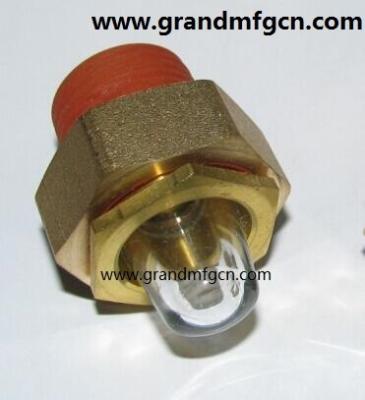 China 1 Inch NPT Male Thread Liquid Level Sight Glass Gauge for Pumps Oil Flow Indicator for sale
