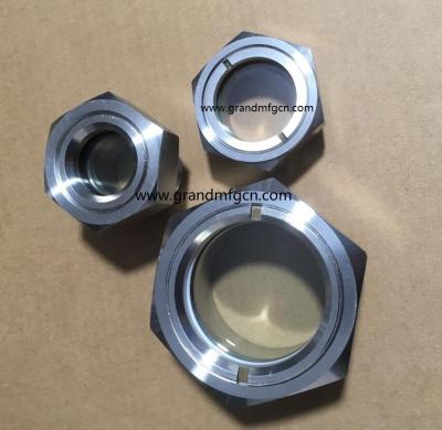 China High Pressure M33 M36 Stainless Steel Oil Level Sight Glass for Lubricated Equipment for sale