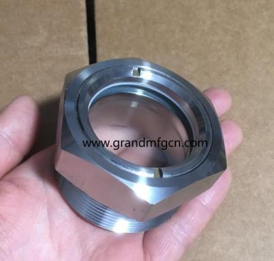 China NPT 2 Inch Stainless Steel 304 Oil Level Sight Gauge Pump Lubrication Tank Indicator for sale