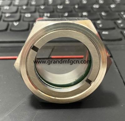 China M42x2 Stainless Steel High Pressure Oil Level Sight Glass Knob Type Visual Indicator for sale
