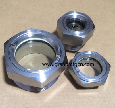 China High Pressure Tested Oil Level Sight Glass 1 Inch NPT Male Thread for Industrial Tanks for sale