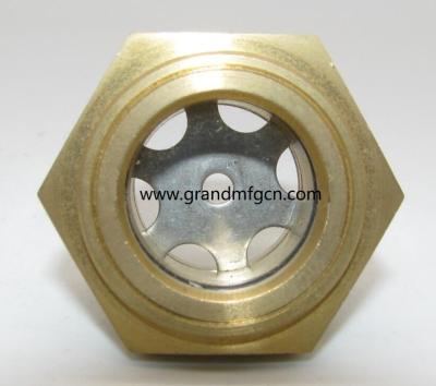 China NPT 4 Inch Brass Oil Level Sight Glass Observation Evaporator OEM Service for sale