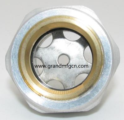 China Aluminum Alloy Oil Sight Glass Hexagon Screw-in Oil Level Window for Worm Compressor for sale