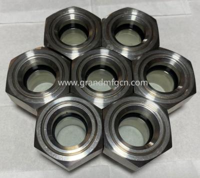 China NPT 1/2 Inch Stainless Steel 304 Oil Level Indicator Sight Glass Gauge for Lubrication Systems for sale