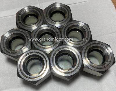 China High Pressure Tested Oil Level Sight Glass G1 Male Thread for Single Layer Industrial Oil Storage Tank for sale